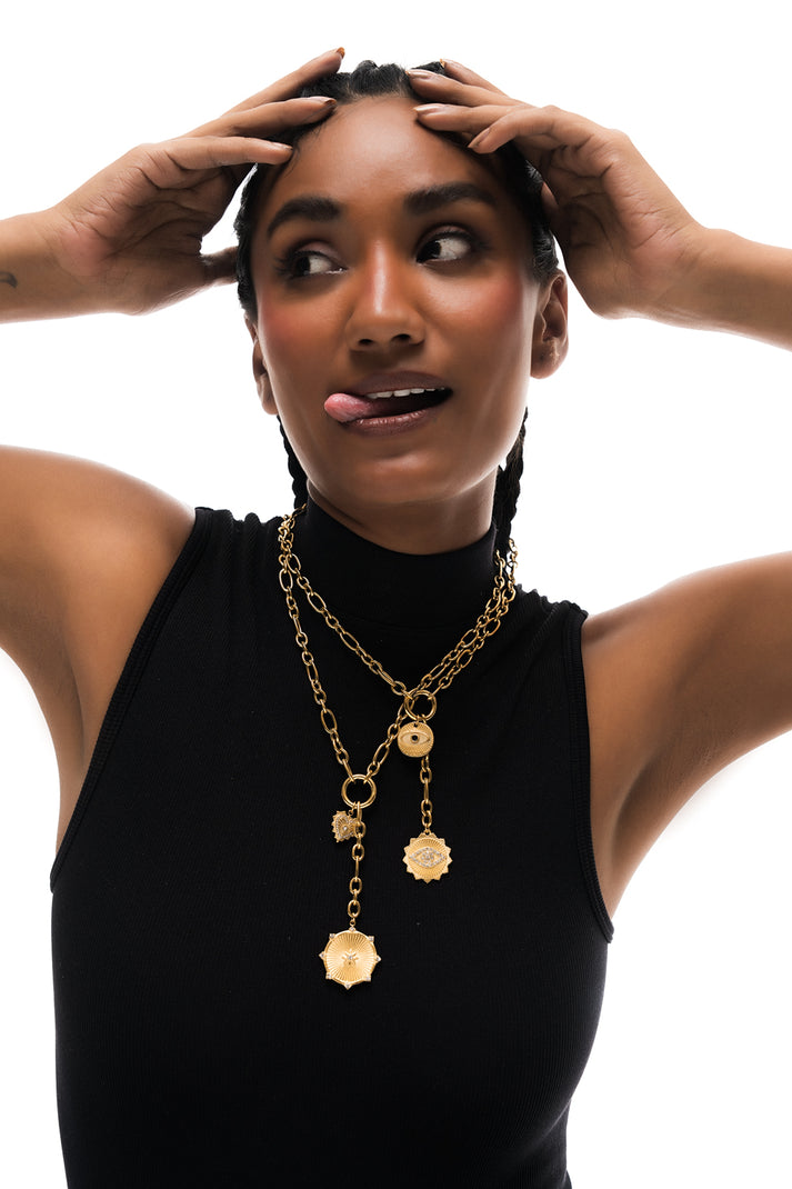 Luna Charm Neckpiece – QIS By Ashmeet